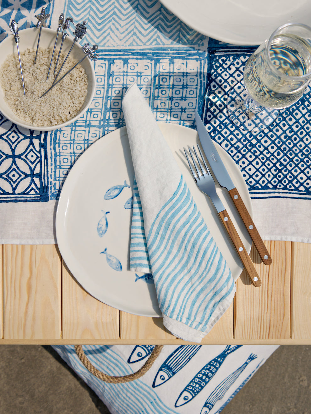 Bertozzi Panarea Wave Napkins | Table Linens | Weston Table