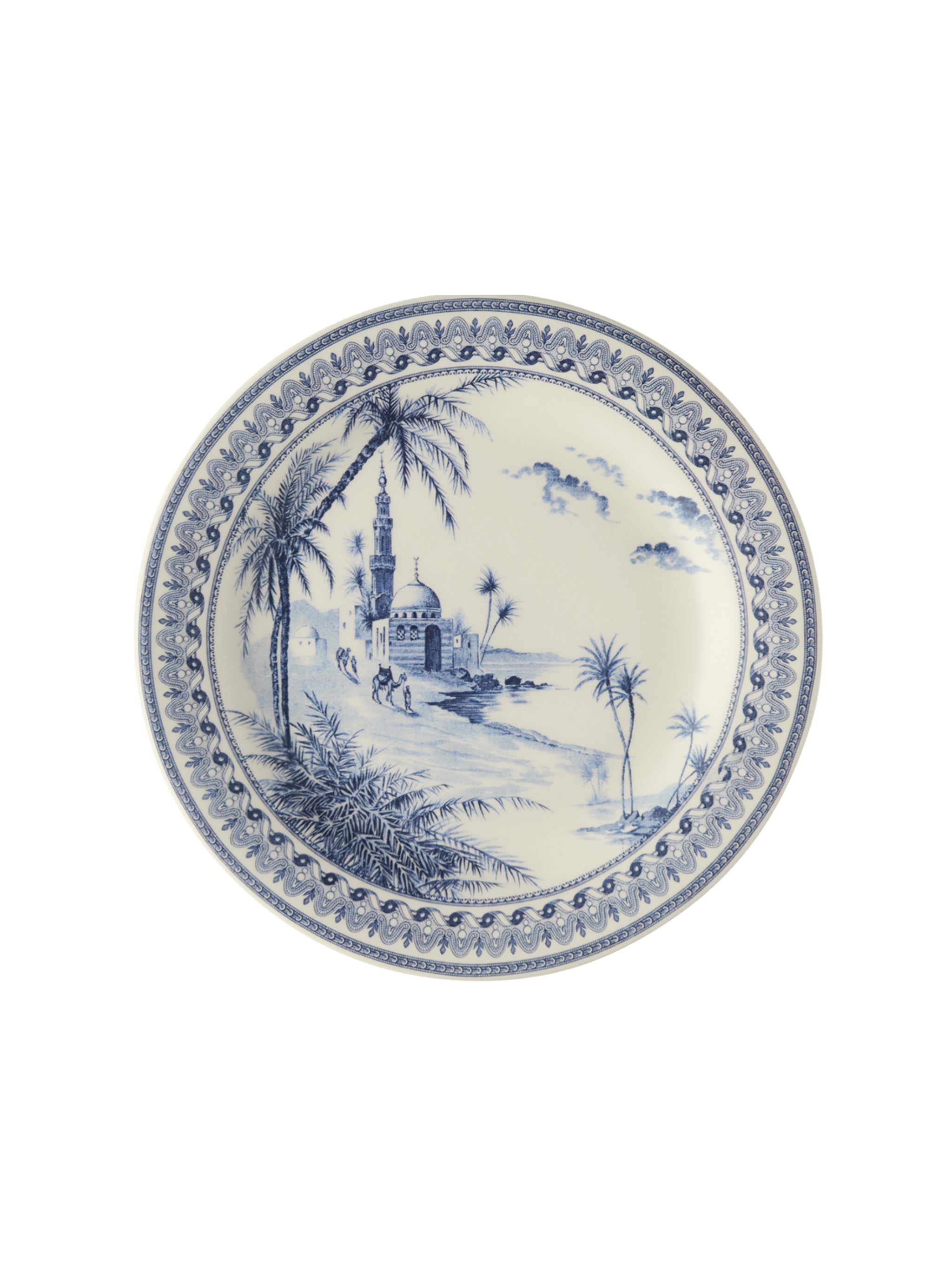 Shop the Gien Les Depareillees Vue Orient Blue Dinner Plate at Weston Table