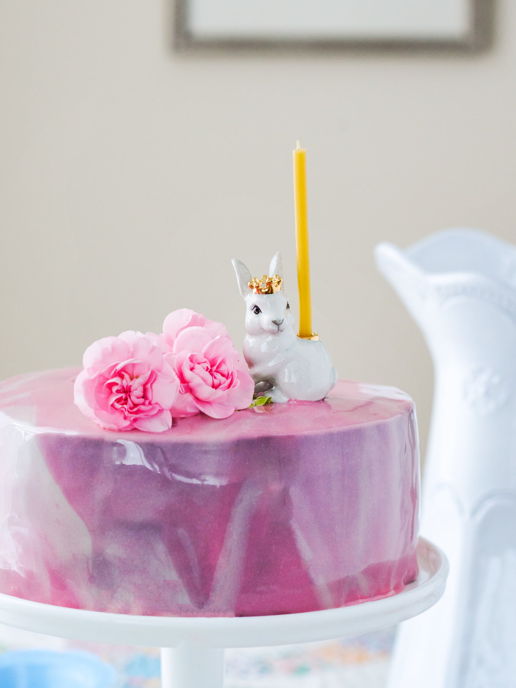 Shop the Handmade White Rabbit Cake Topper at Weston Table