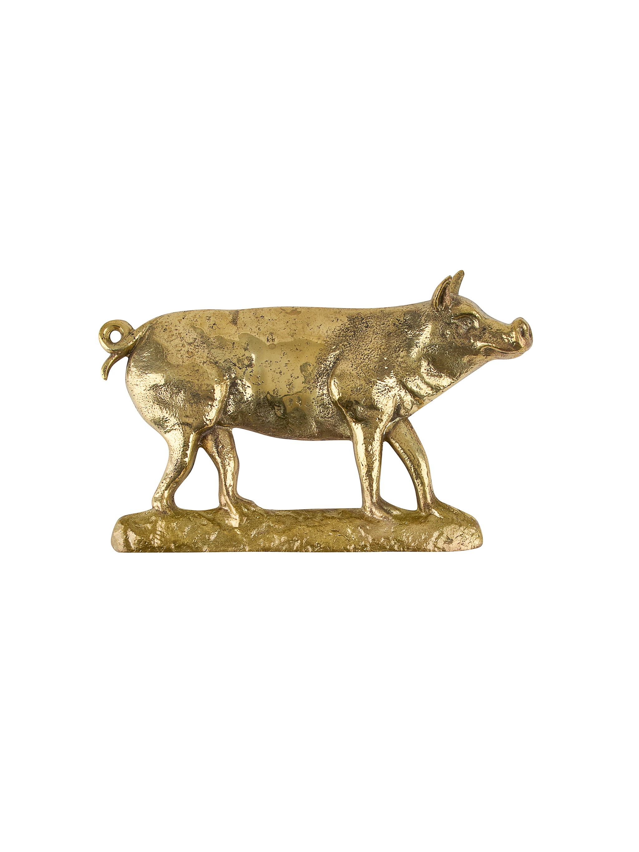 Shop the Vintage 1880s Butcher Shop Pig Bronze Wall Decor at Weston Table