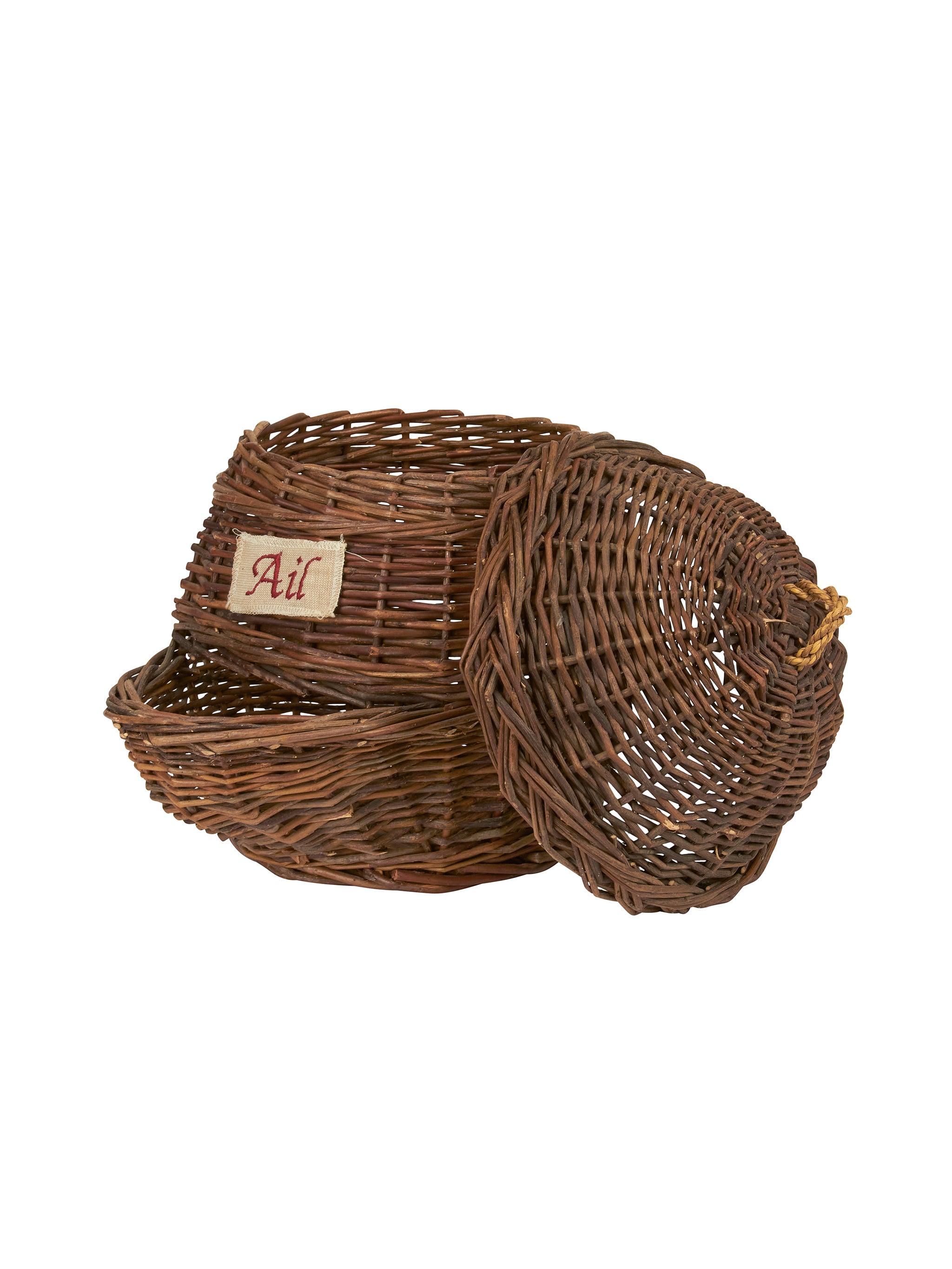 Vintage 1920s French Garlic Basket | Baskets & Buckets | Weston Table