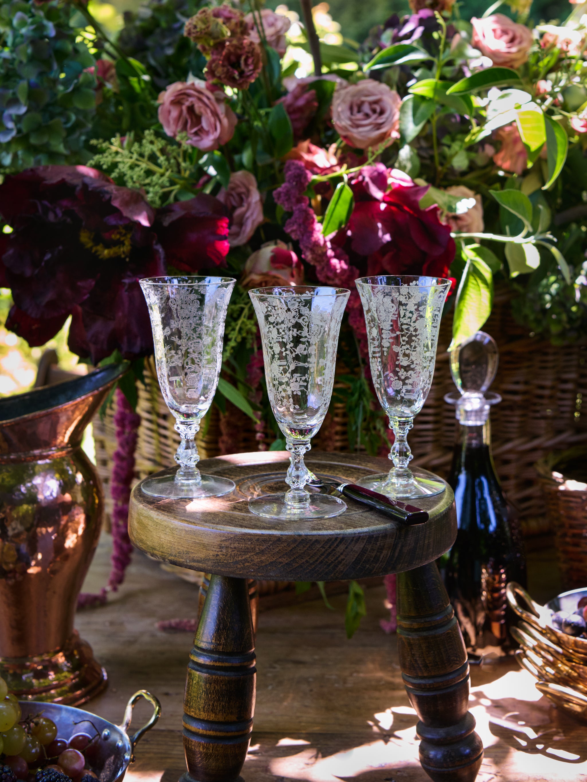 Vintage 1950s Rose Point Cambridge Tumblers | Cocktail & Specialty ...