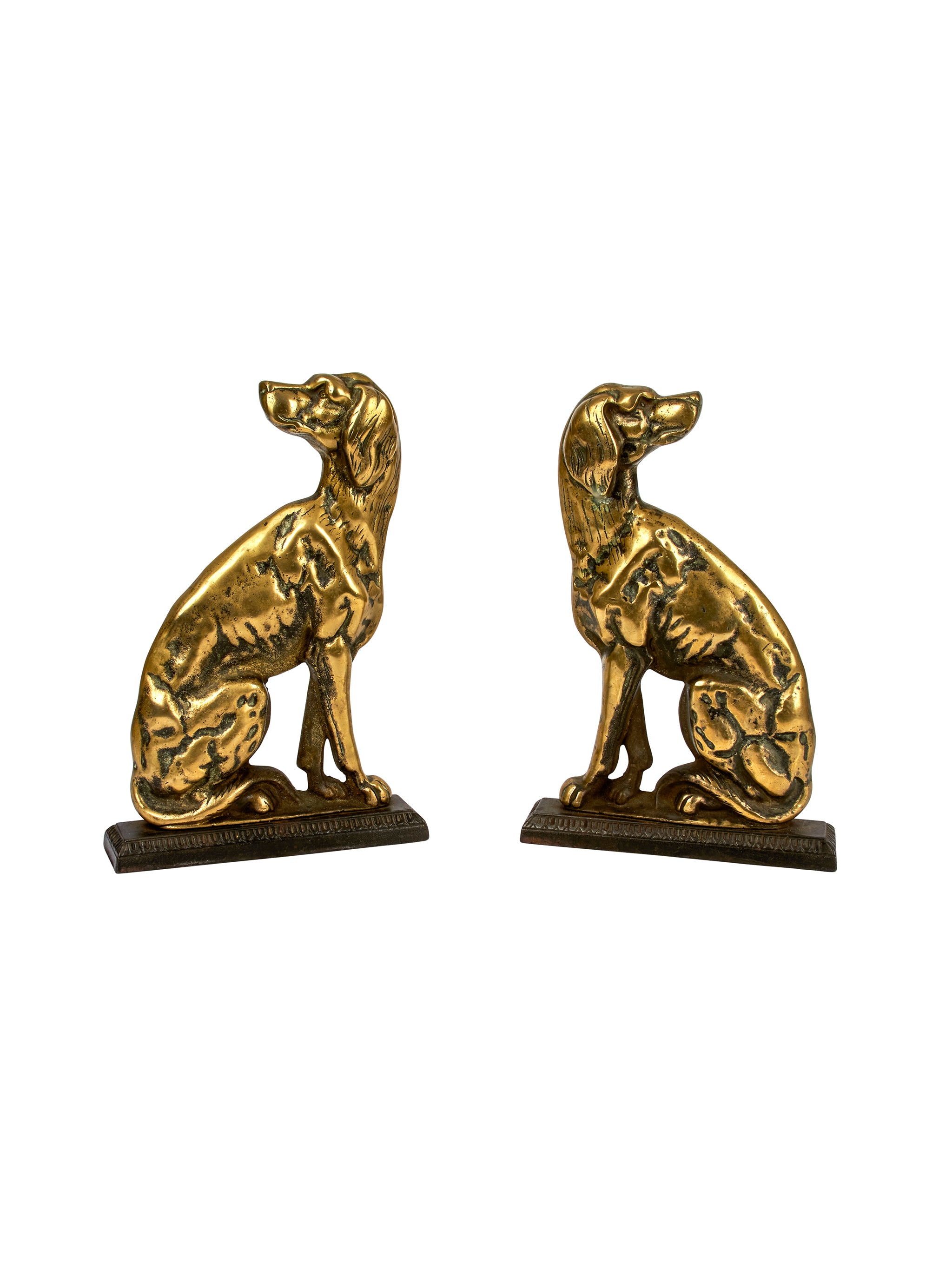 Vintage 19th Century English Setter Andirons | Decor & Accessories ...
