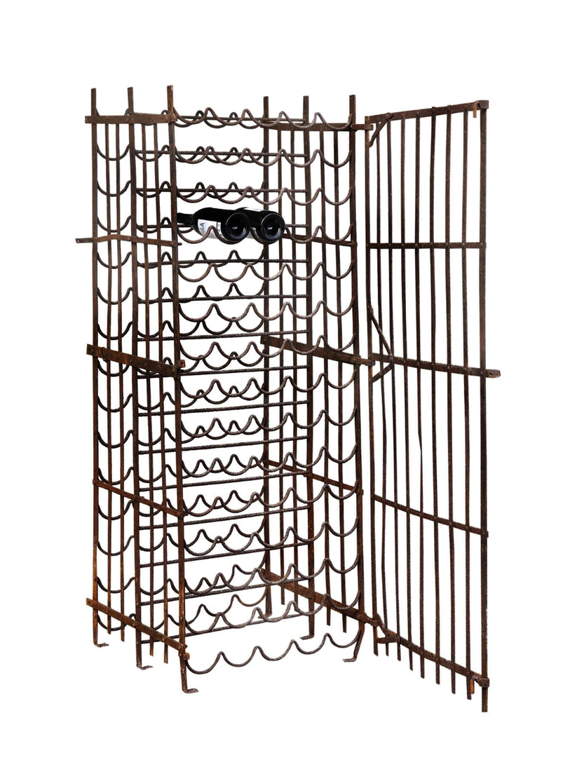 Vintage 19th Century French Iron Wine Rack | Furniture | Weston Table