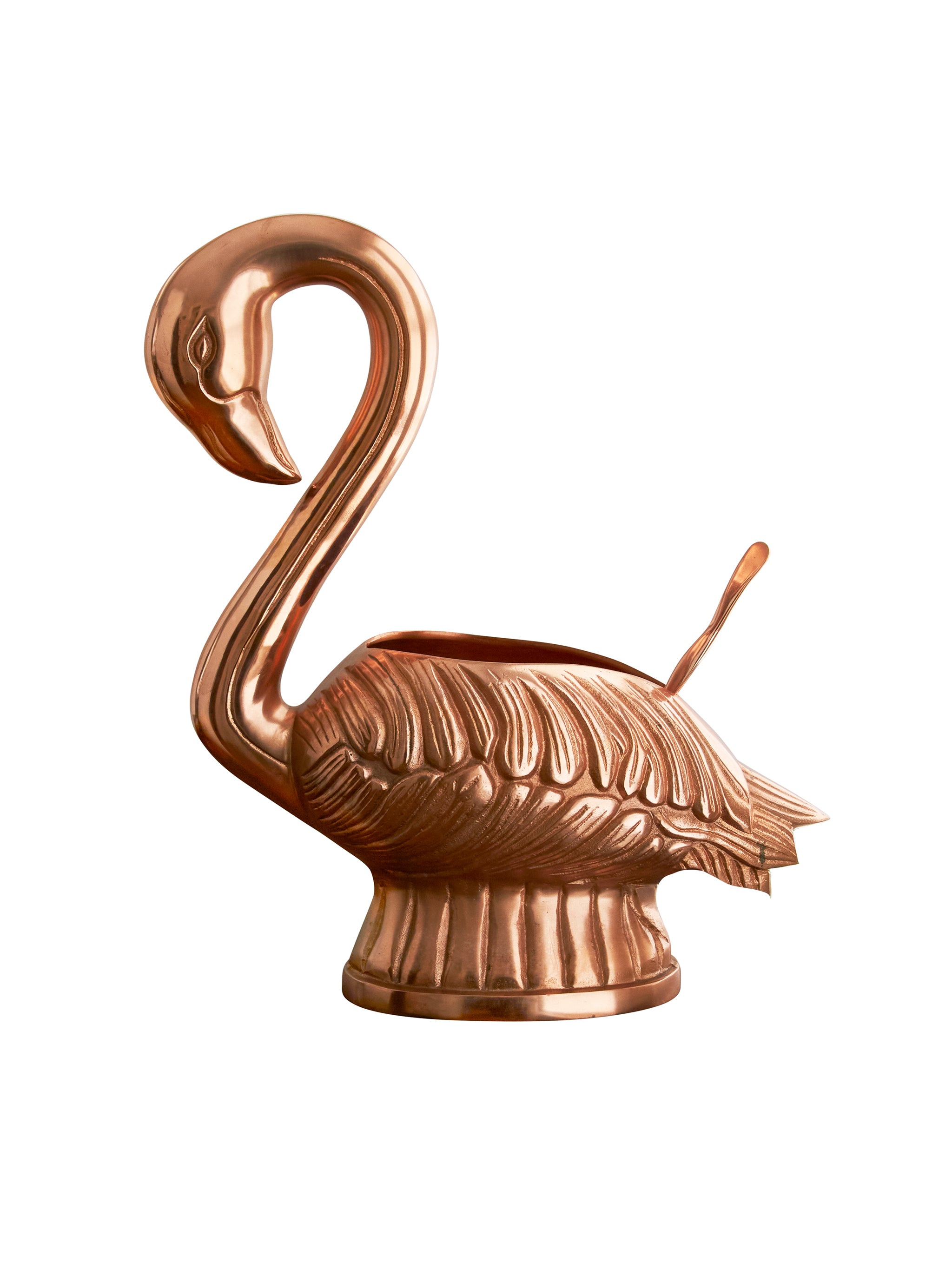 Vintage Copper Flamingo Wine Chiller | Champagne, Ice & Wine Buckets ...