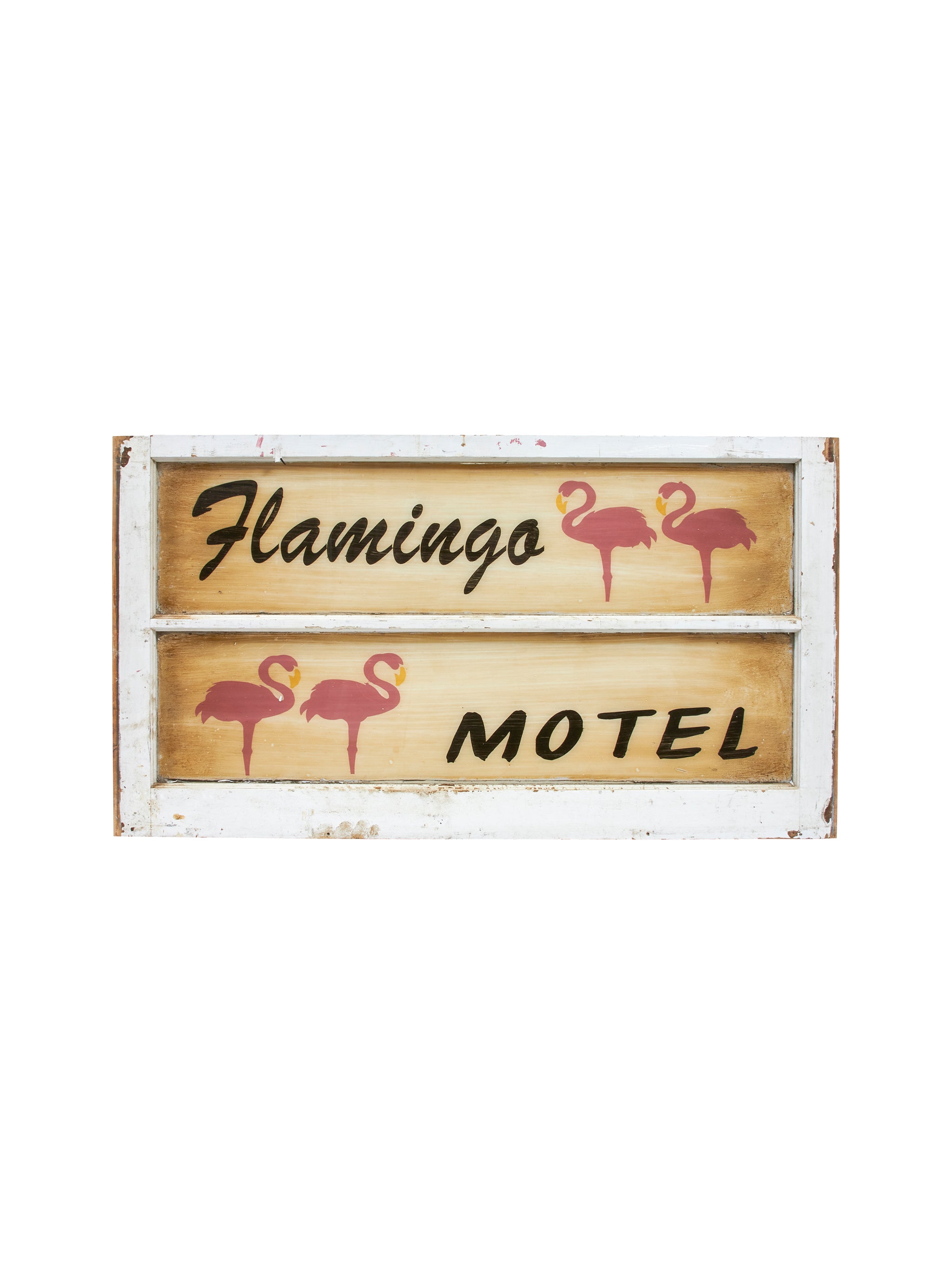 Shop the Vintage Flamingo Motel Window Sign at Weston Table