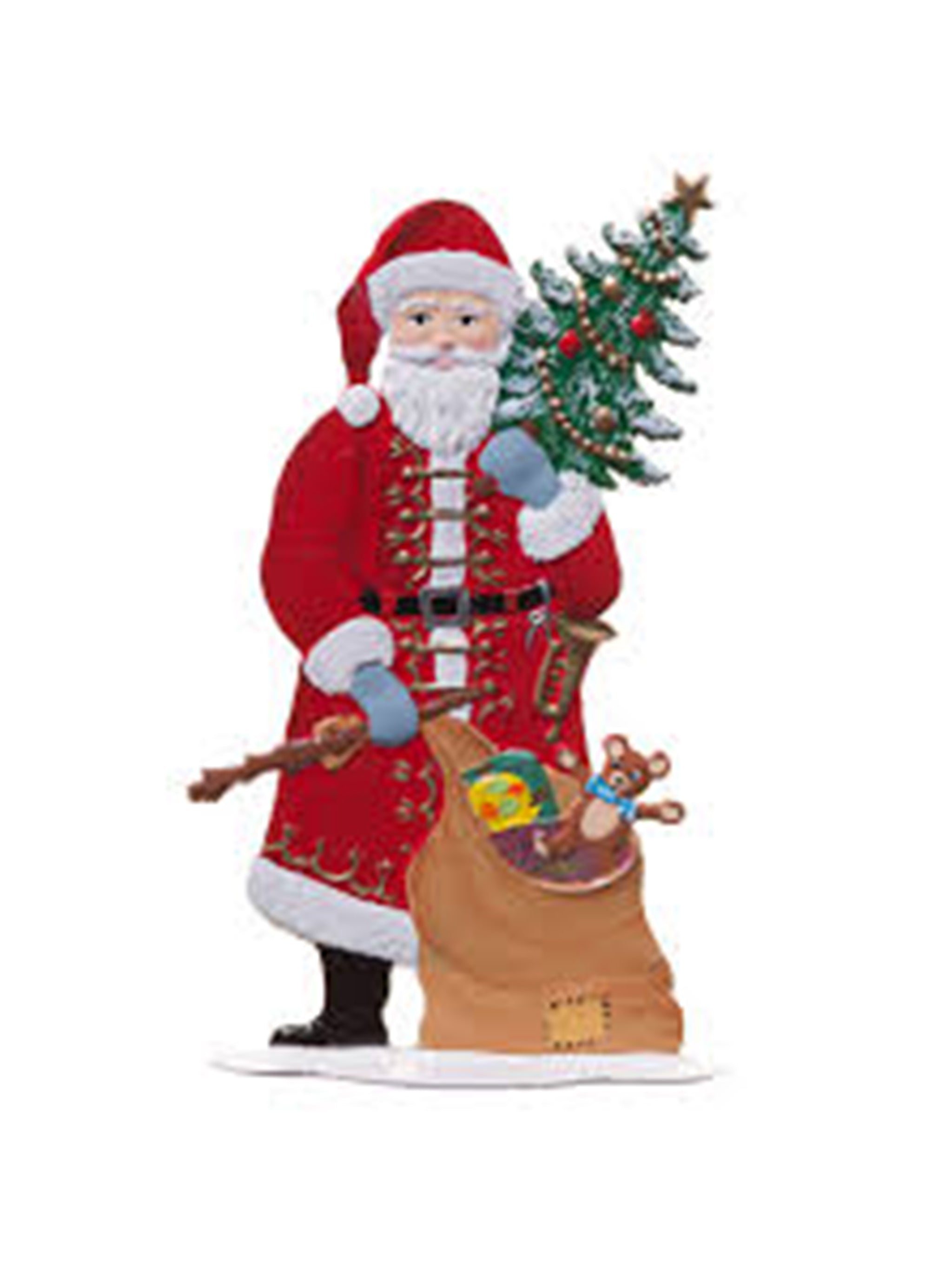 Wilhelm Schweizer Pewter Standing Santa Ornament | Christmas Ornaments ...