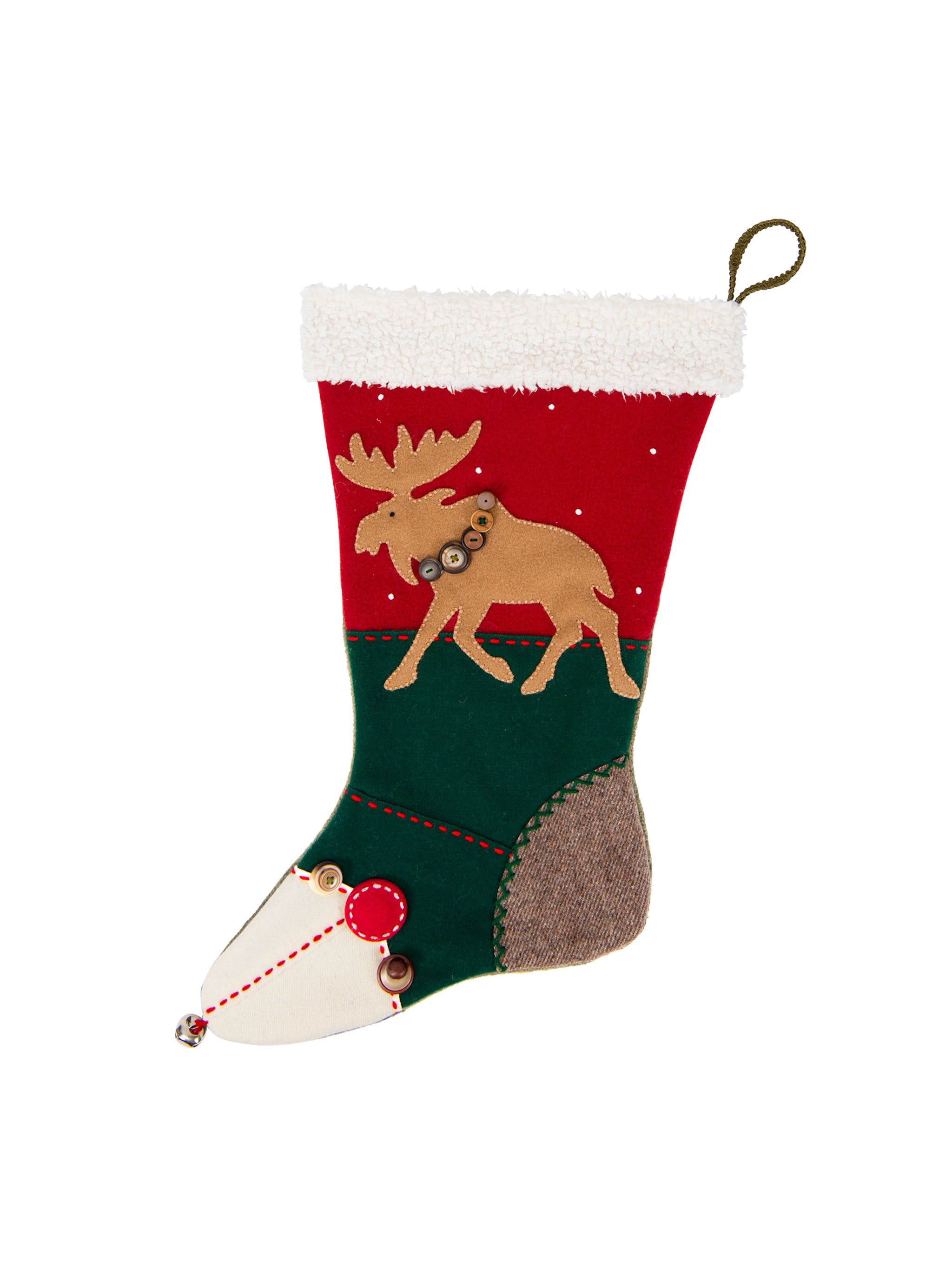 Heirloom Moose Wool Stocking | Stockings | Weston Table