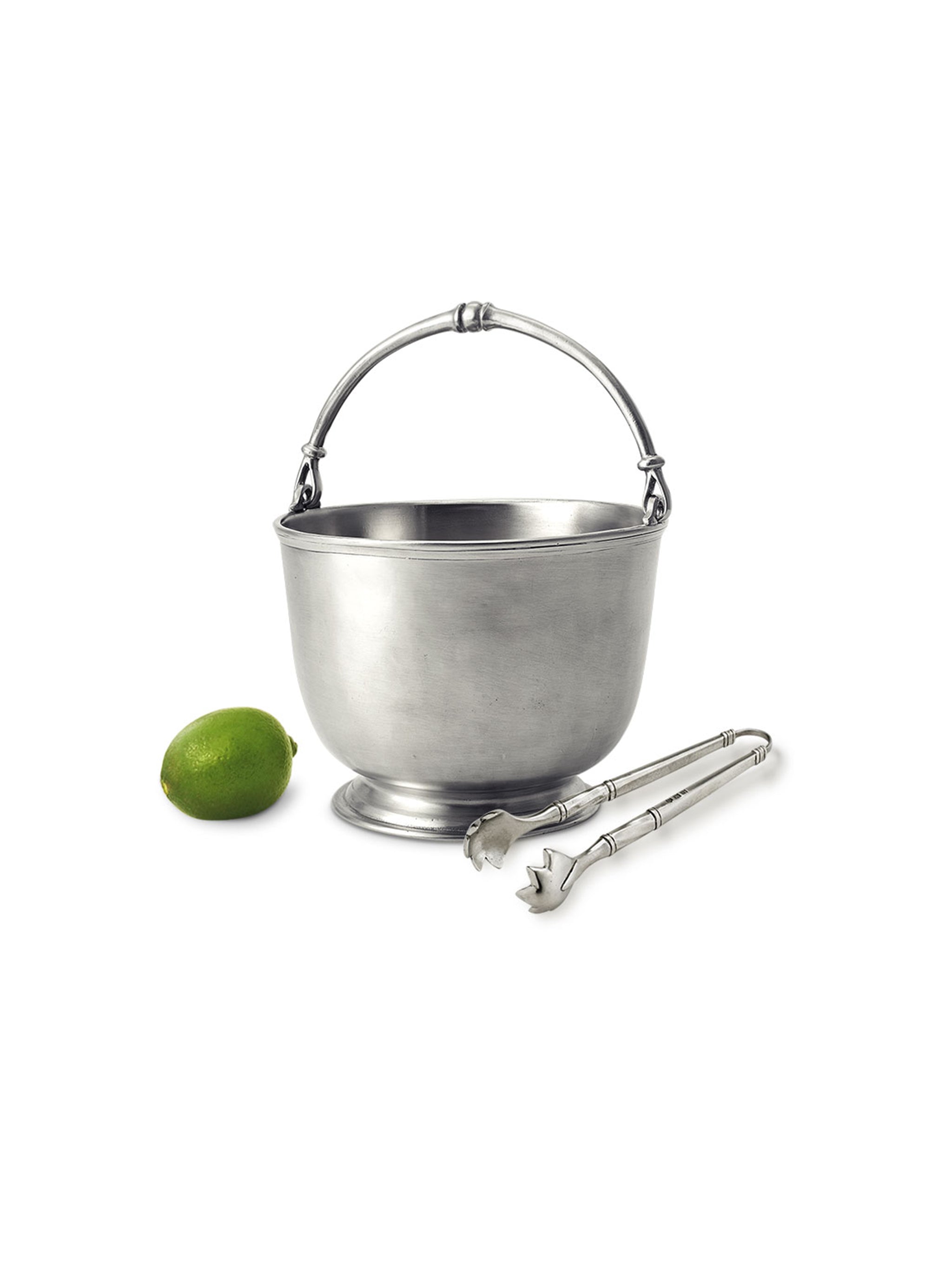 MATCH Pewter Bar Ice Bucket with Tongs | Champagne, Ice & Wine Buckets ...