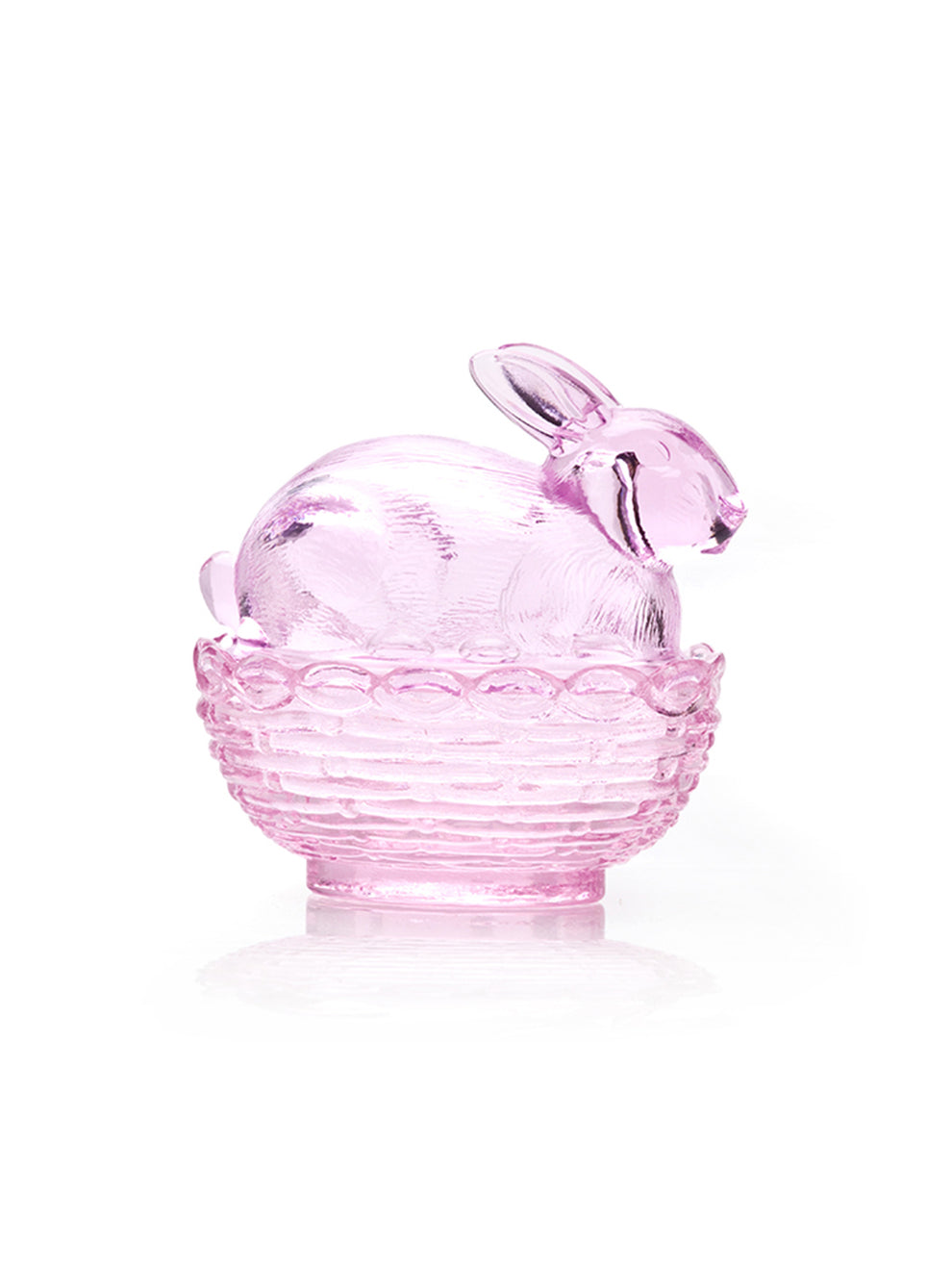 Mosser Glass Pink Bunny Candy Dish | Table Service | Weston Table