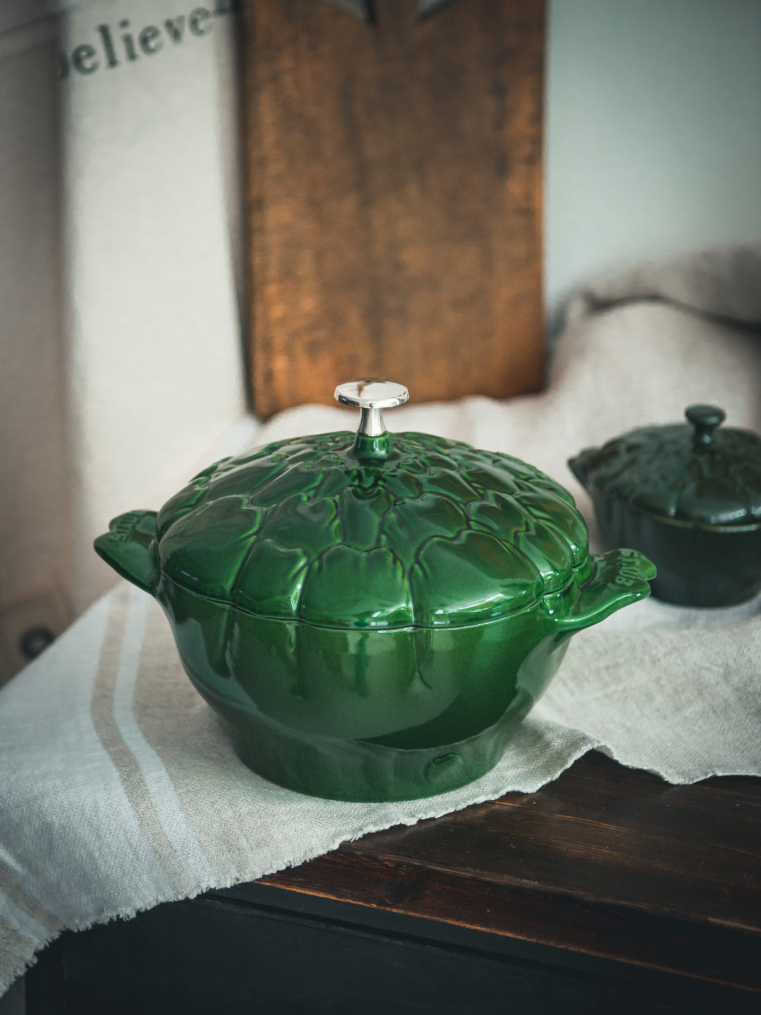 Shop Staub Artichoke Cocotte 3 Quart Basil at Weston Table