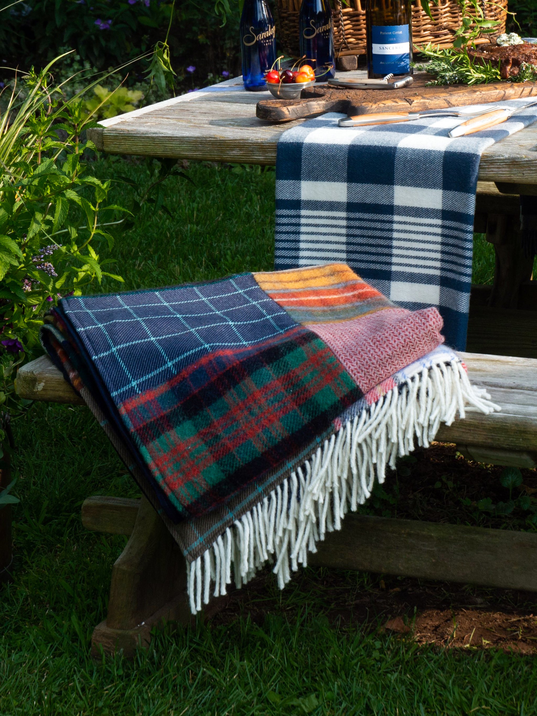Tartan and Tweed Patchwork Throw | Blankets & Throws | Weston Table