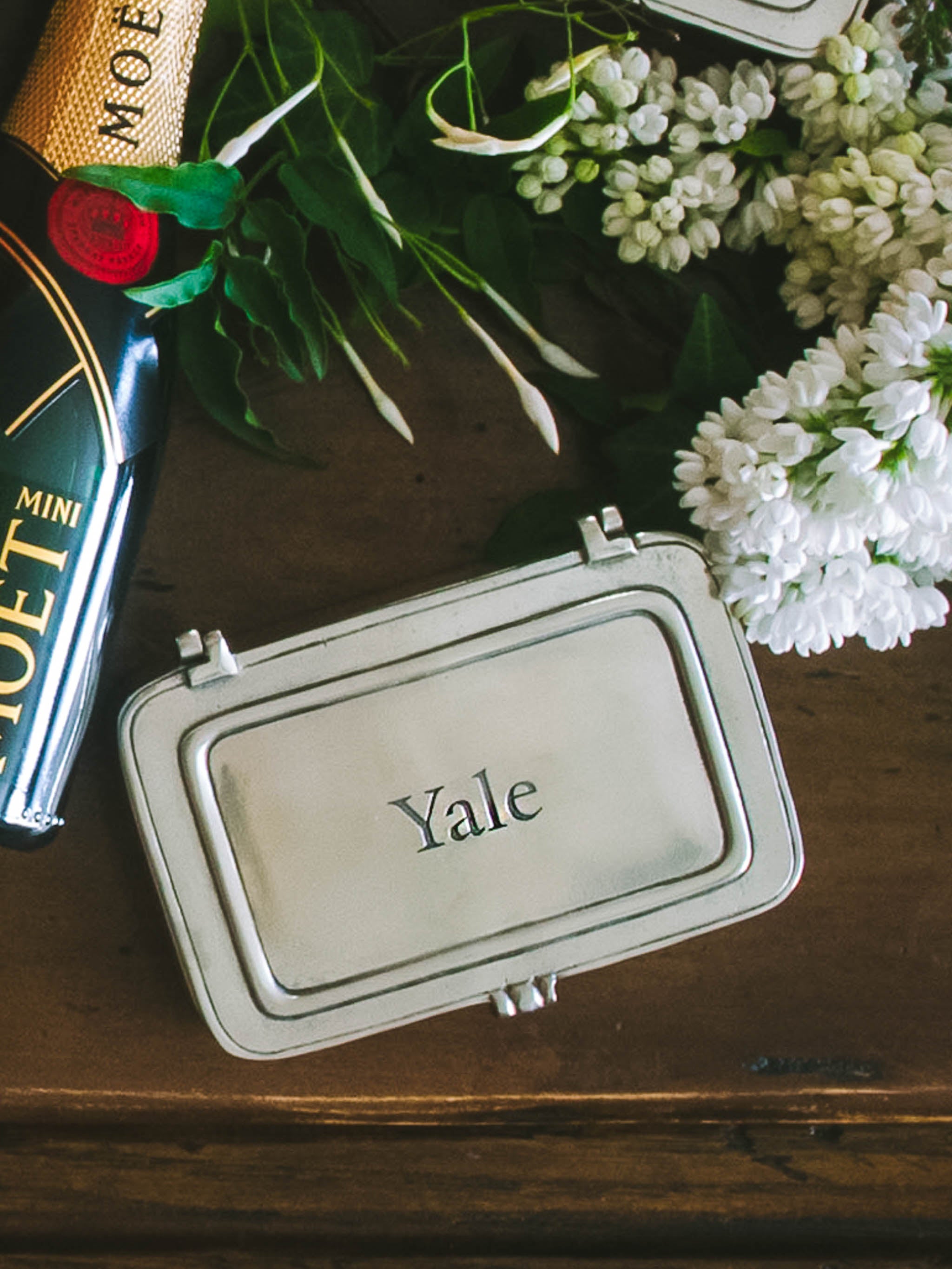 MATCH Pewter Yale Collegiate Box | Desk Accessories | Weston Table